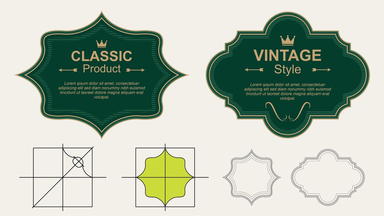 Create Flat Design Vintage Label in CorelDraw | CorelDraw Tips & Tricks ...