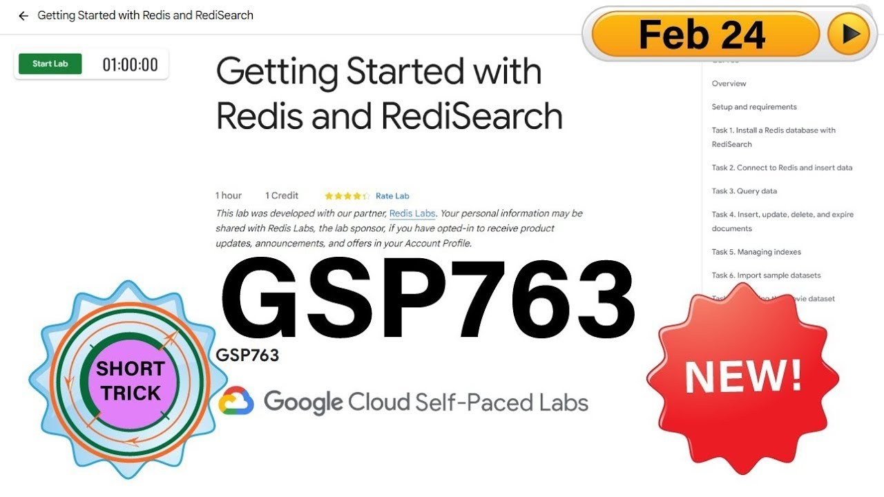 Getting Started With Redis And Redisearch Qwiklabs Gsp763 8536