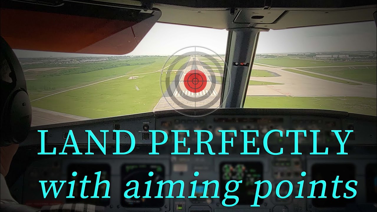 LAND AN AIRPLANE with this easy trick | Aiming Points for Perfect ...
