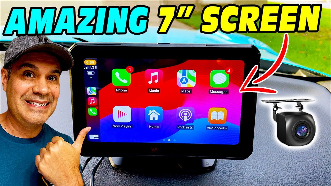 PLUG & PLAY 7" Screen Pilot 1 Vantrue • CarPlay Android Auto - YouTube