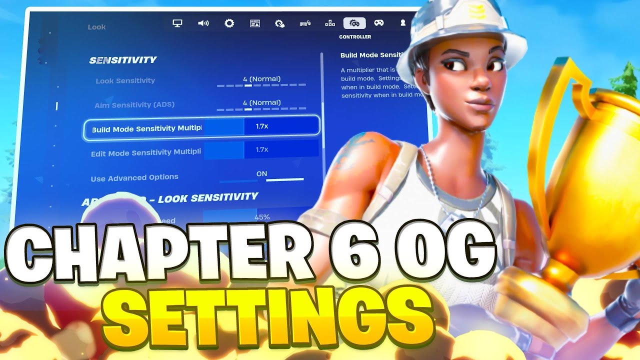 NEW Best *OG* Chapter 6 Controller Settings for Fortnite For FAST EDITS ...