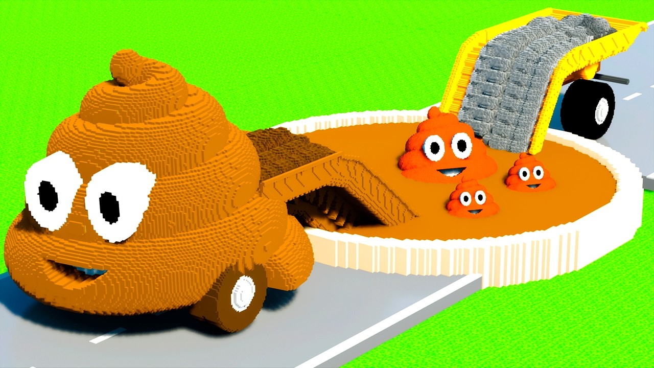 LONG CARS vs POOP PORTAL in Teardown #6 - YouTube