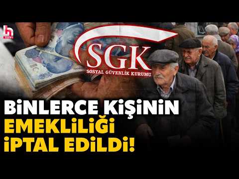 SGK'DAN BÜYÜK ŞOK! Yüzbinlerce kişinin emekliliği iptal edildi! Maaşlar faiziyle geri alınacak!
