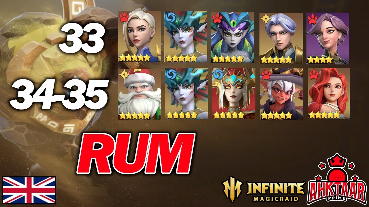 RUM 33-35 TEAM IDEAS [Infinite Magicraid] - YouTube