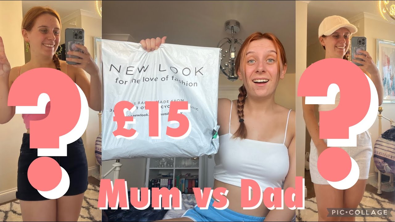 Mum vs Dad £15 NEW LOOK outfit challenge #fashion #newlook - YouTube