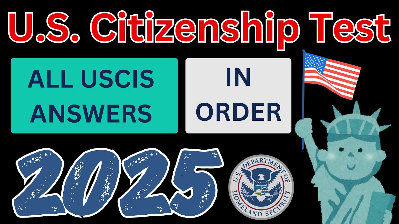 2025 US Citizenship 100 Test Questions In Order [All USCIS Answers ...
