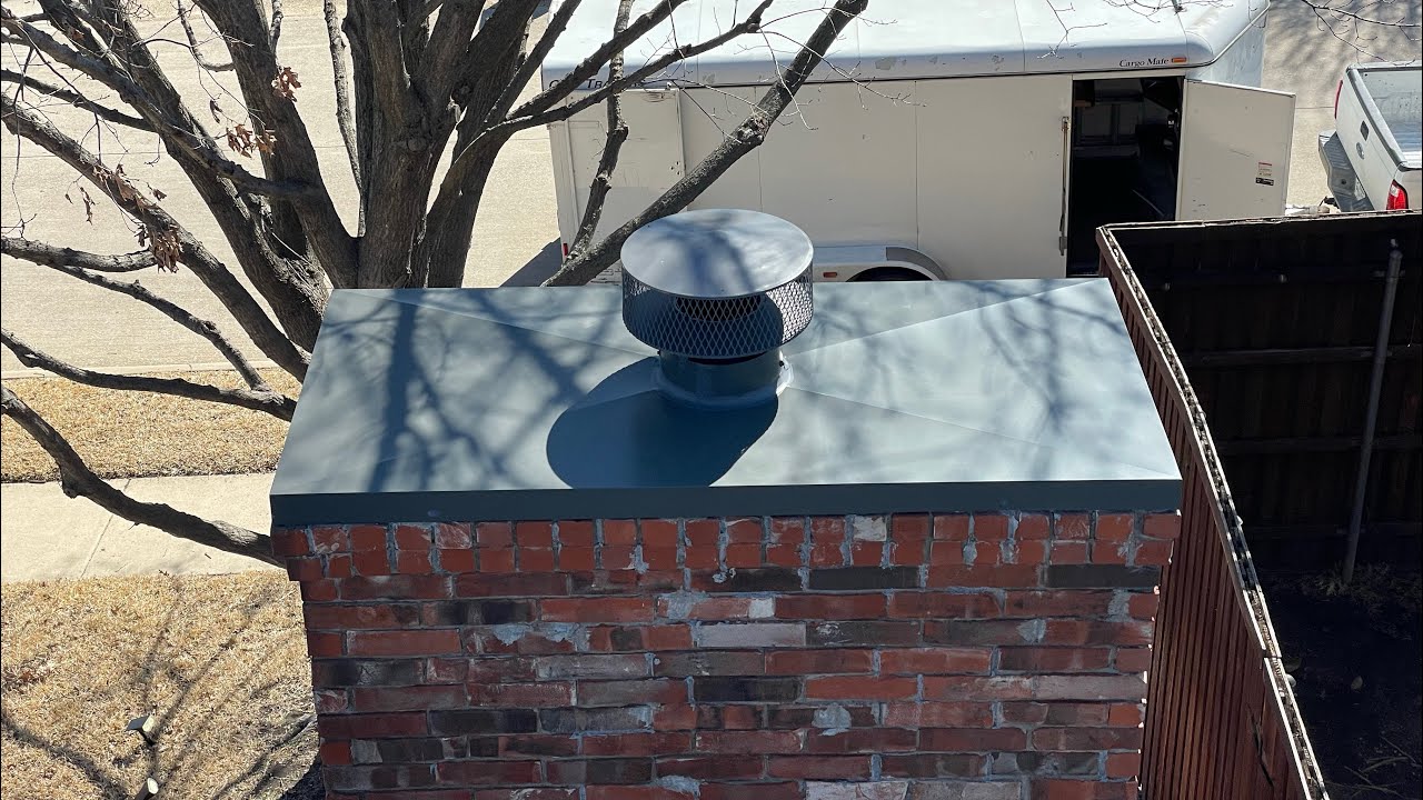 Flat chimney cap fabrication - YouTube