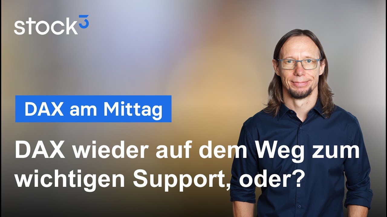 DAX am Mittag - Zickiger Freitag! Long oder Short? - YouTube