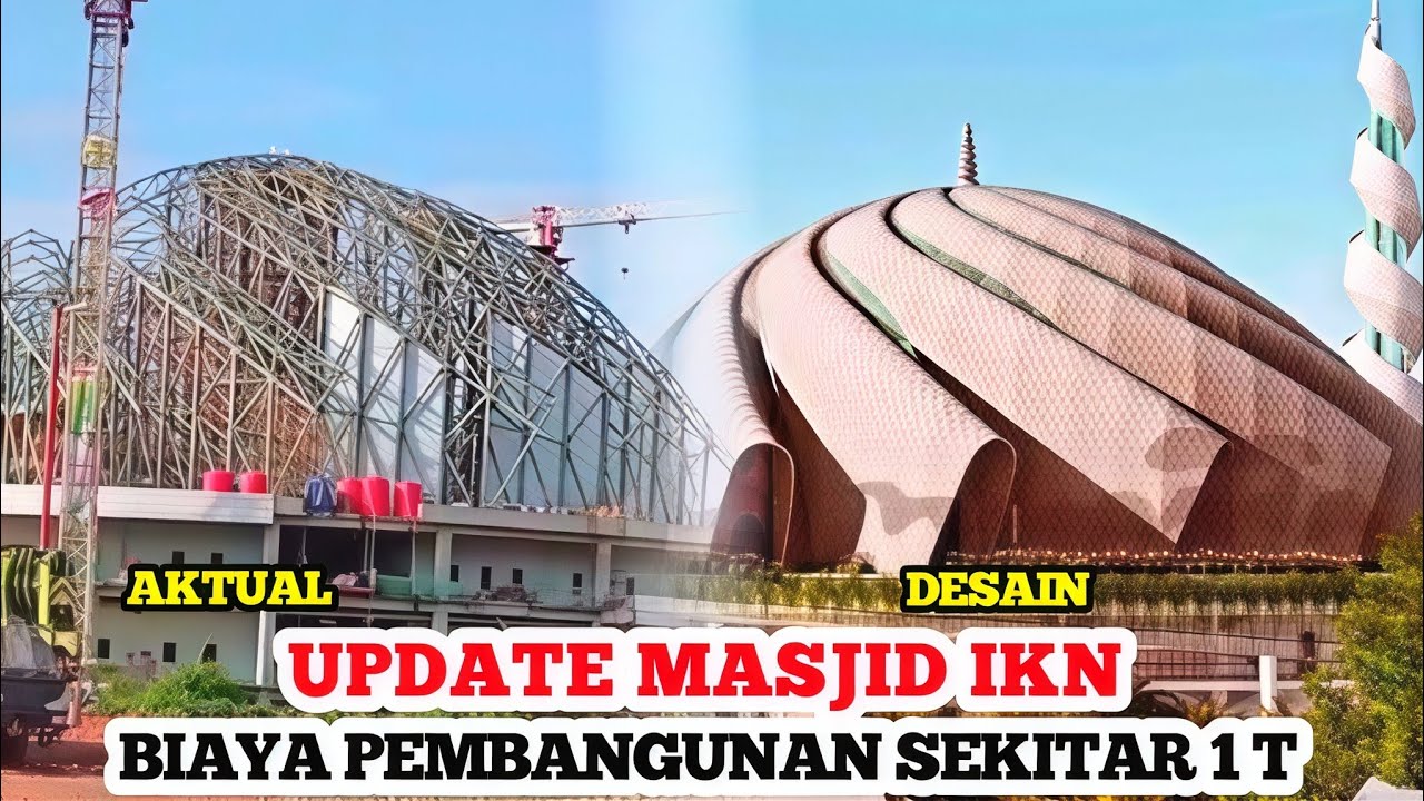 UPDATE MASJID IKN‼️Tampilan Terbaru Masjid Negara IKN yang Dibangun ...