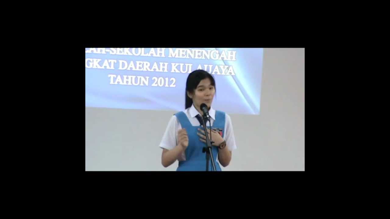 SMKSI KULAI古来县国中 SMK BP KULAI 。华语诗歌朗诵比赛2012 - YouTube