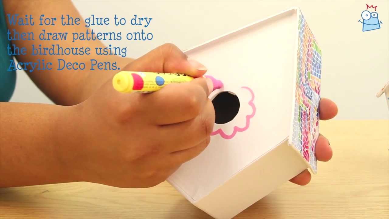 How to make a Decopatch Birdhouse - YouTube