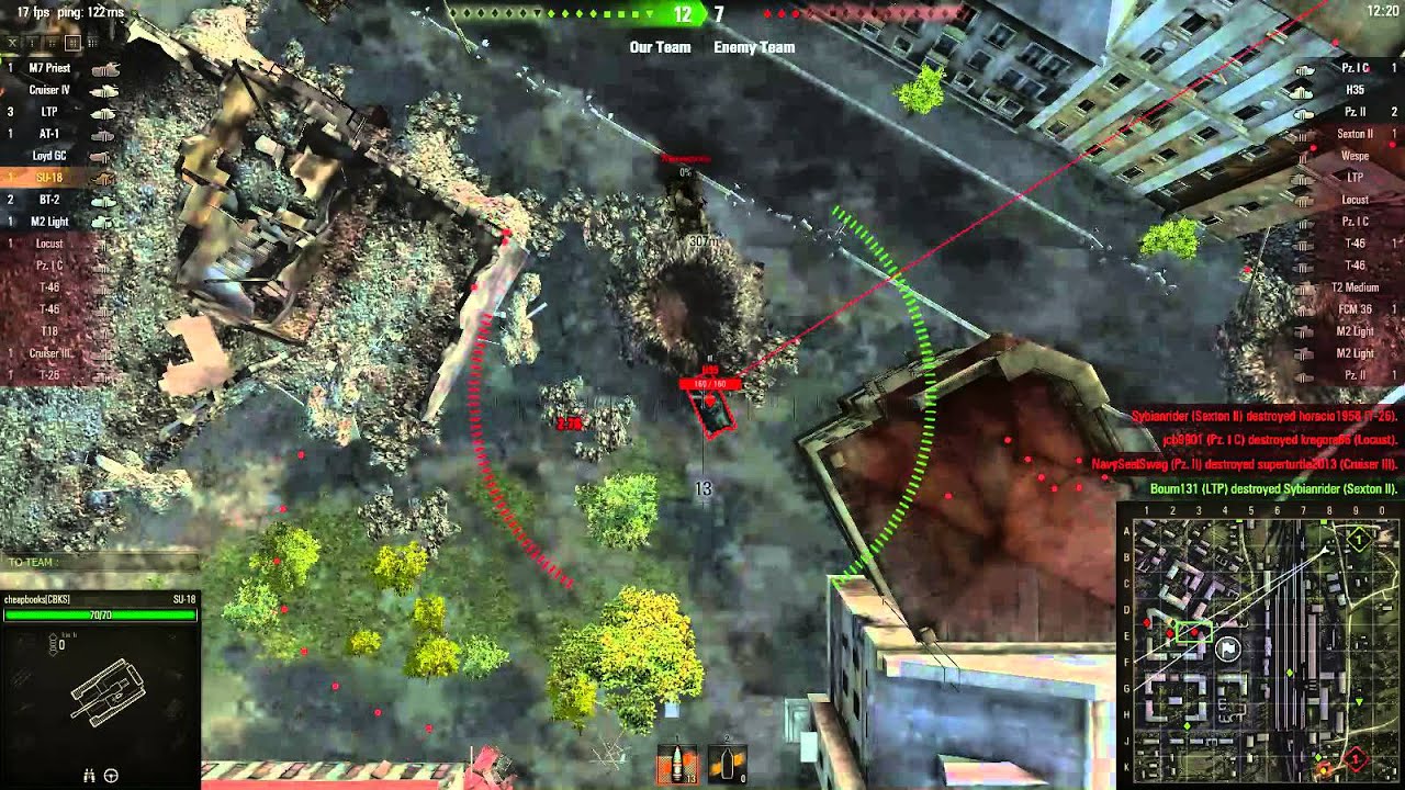 World of Tanks - SU18 - Ensk - YouTube