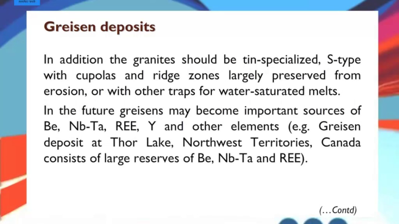 Greisen and skarn deposits- part 2 - YouTube