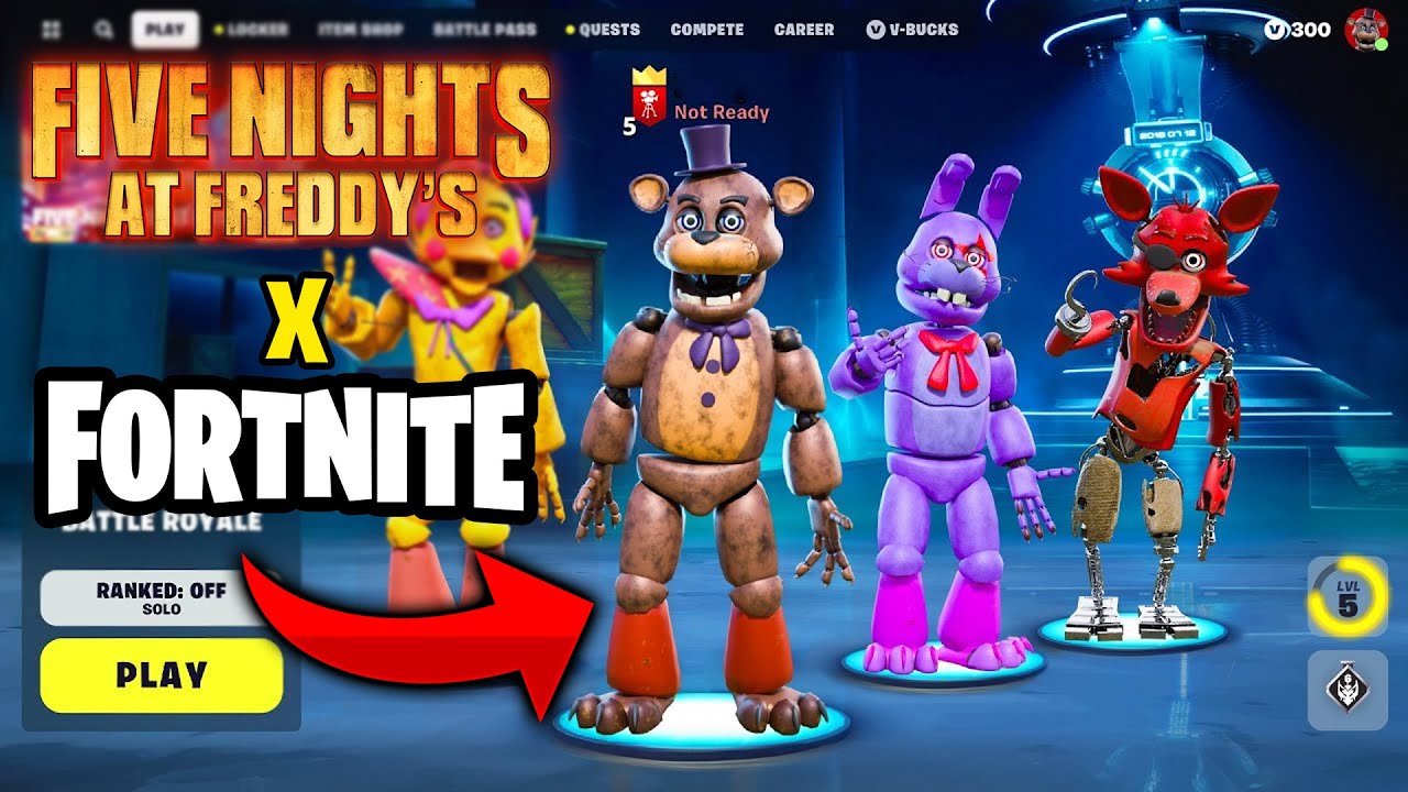 FORTNITE X FIVE NIGHTS AT FREDDY'S | COLABORACIÓN DE TERROR EN FORTNITE ...
