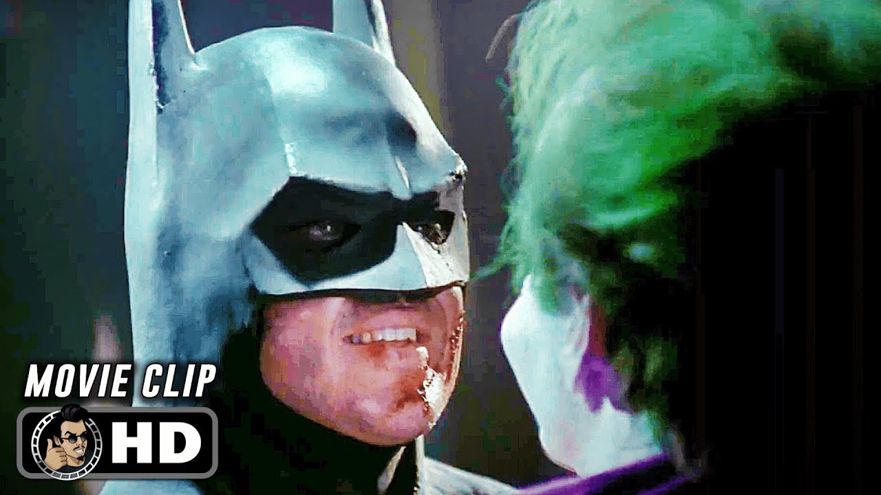 Batman Vs Joker Scene | BATMAN (1989) Michael Keaton, Movie CLIP HD ...