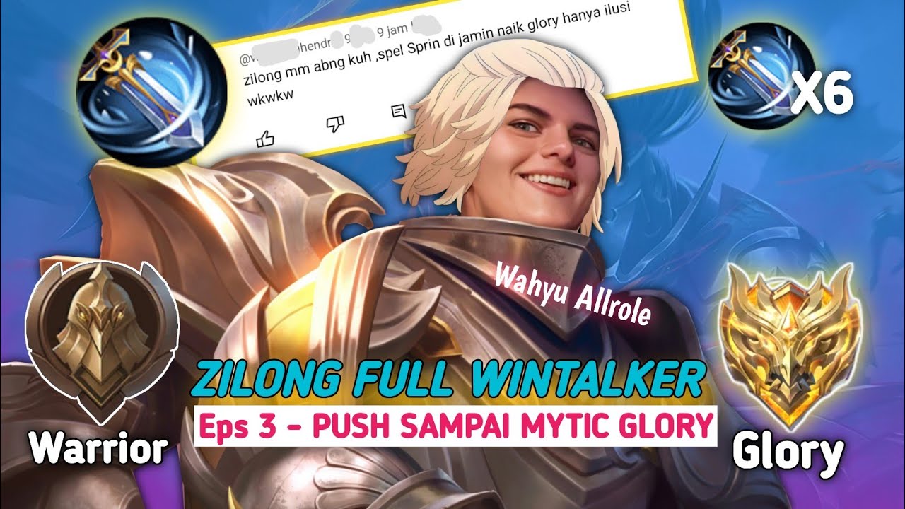Main ML Tapi Sampe Tamat Glory Pakai Zilong Full Wintalker - Eps 3 - YouTube
