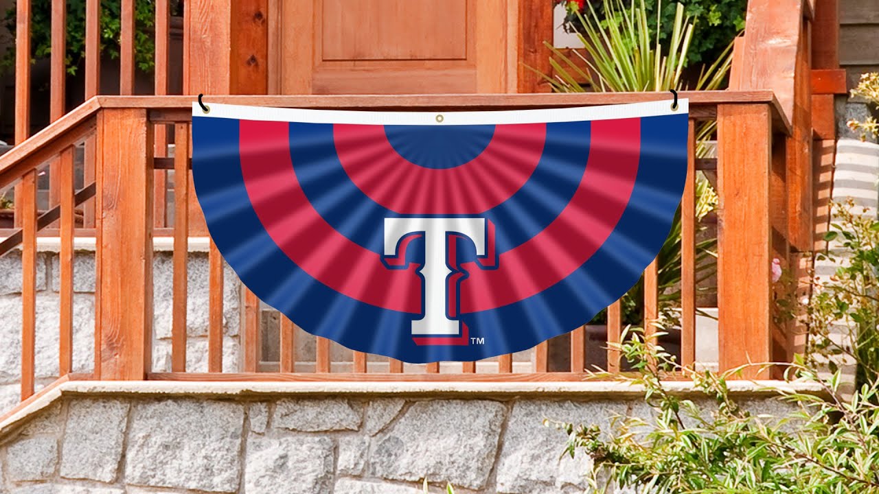 Texas Rangers Bunting Banner Flag - YouTube