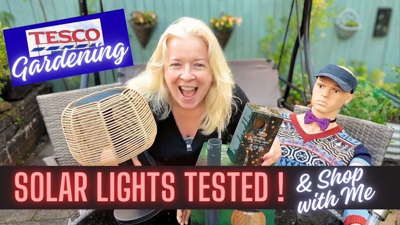 Tesco Garden Solar Lights Tested! 🌿 Unboxing + Shop With Me Garden Sale ...
