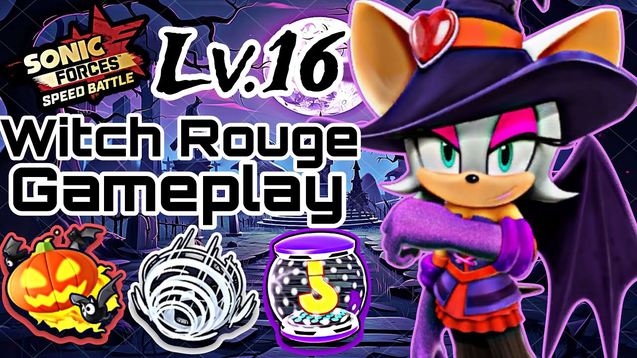 Sonic Forces Speed Battle 🎃 Witch Rouge 🎃 Gameplay 🎃 - YouTube