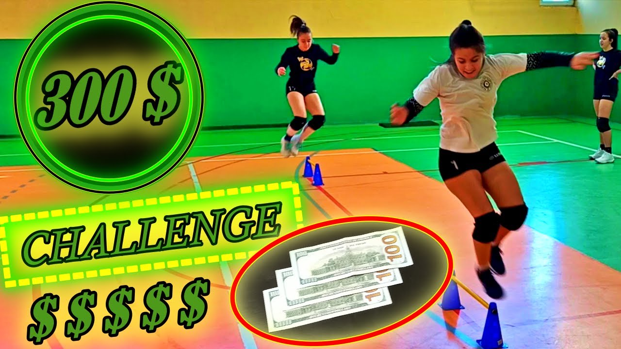 300$ VOLLEYBALL RELAY RACE - YouTube