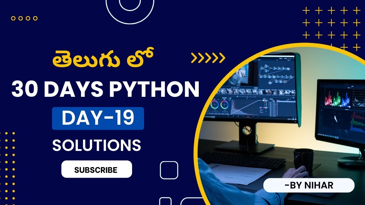 30 Days Python Day 19 Solutions Youtube