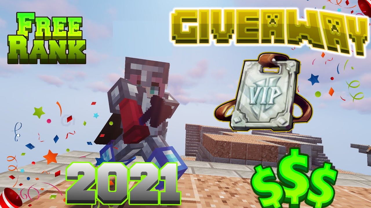 🎉Hypixel Rank Giveaway 2021🎉 (300subs Bedwars Tournament) - YouTube