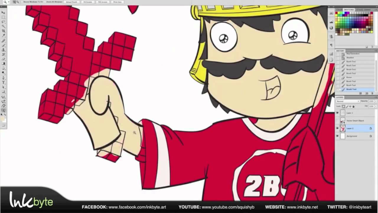 Speed art - "Johnny Superbman" - Josh - YouTube