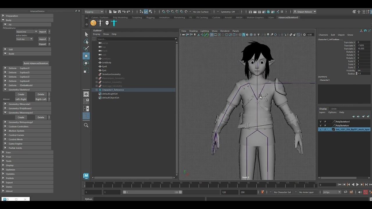 Rigging With Advanced Skeleton 5 - YouTube