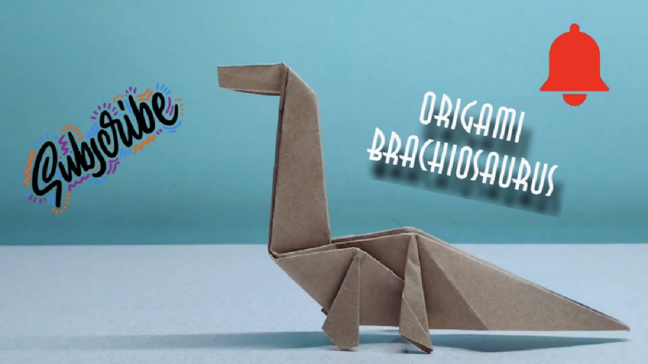 Origami Brachiosaurus (Craft Ledge) - YouTube