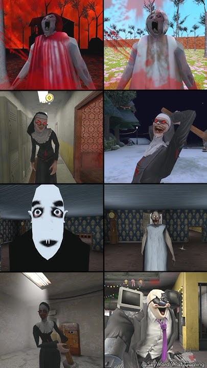 Slendrina Forest Vs Nosferatu Vs Granny 4 Vs Sister Madeline Vs Evil Nun Vs Boris In Ice Scream ...