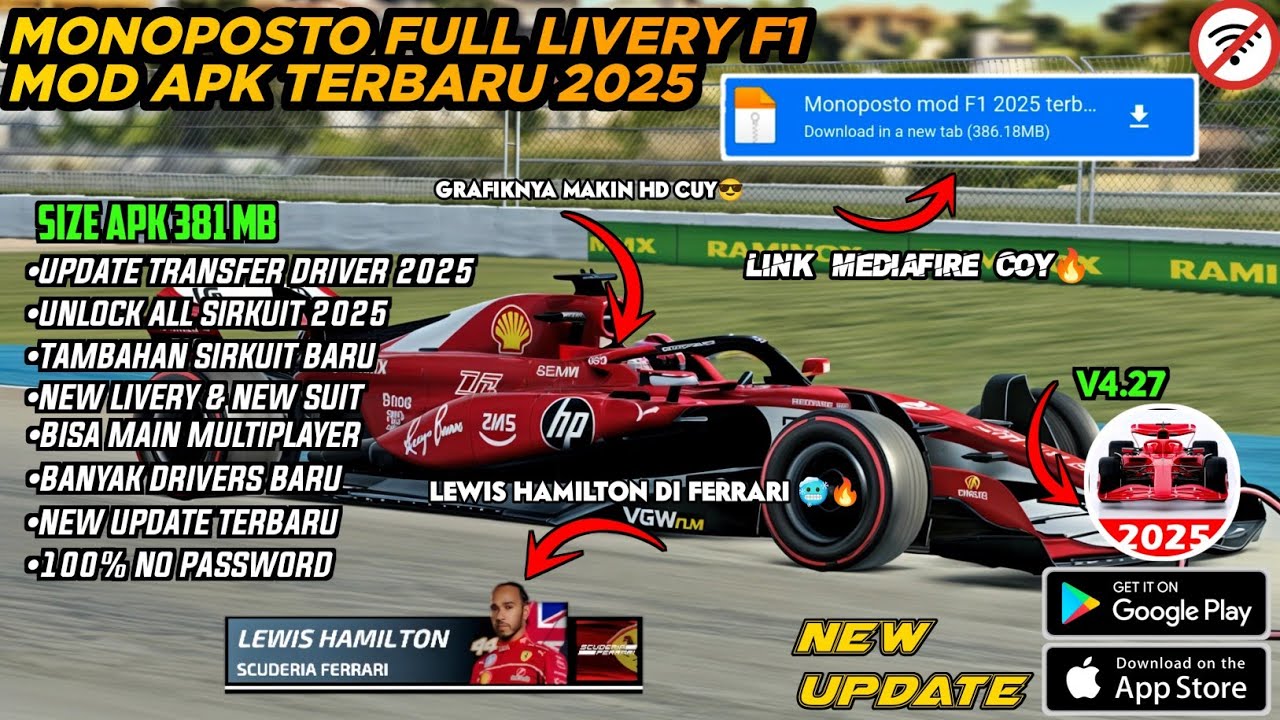 𝙐𝙋𝘿𝘼𝙏𝙀𝙉𝙔𝘼 𝙈𝘼𝙆𝙄𝙉 𝙆𝙀𝙍𝙀𝙉 Monoposto 2025 Mod apk v4.27 livery F1 Season ...