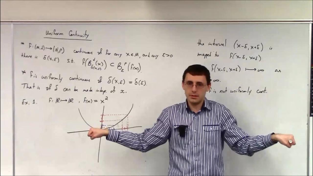 Topics In Analysis (Lecture 13): Uniformly Continuous Functions - YouTube
