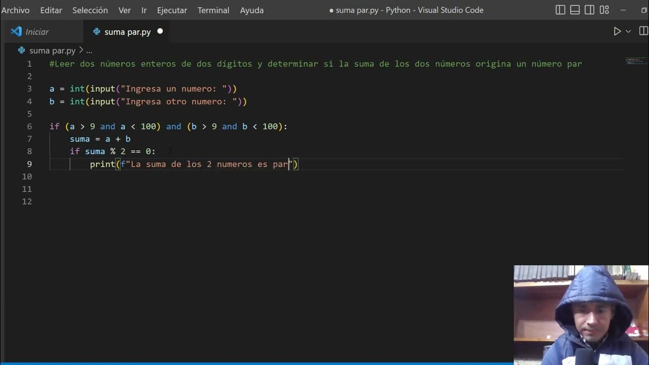 Leer dos números enteros de dos dígitos y determinar si la suma origina ...