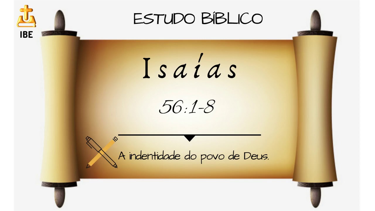 Isaías 56:1-8. Pr. Adriano - YouTube
