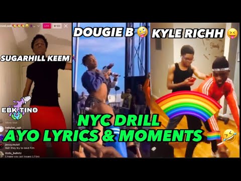 NYC Drill:Ayo Lyrics & Moments 🌈😂(Kyle Richh,Sugarhill Keem,Cblu,&More ...
