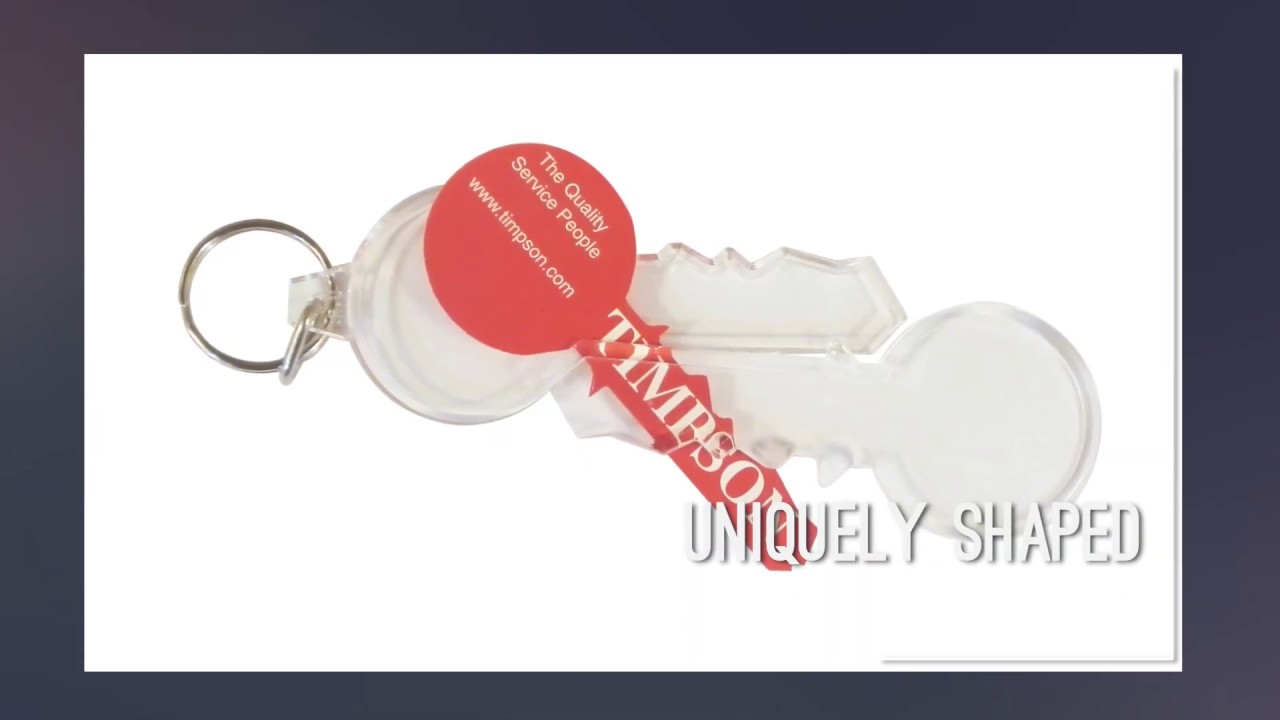 Key Shaped Keyring - YouTube