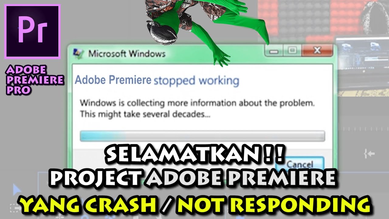 CARA MEMBUKA PROJEK DI ADOBE PREMIERE YANG CRASH / NOT RESPONDING - YouTube
