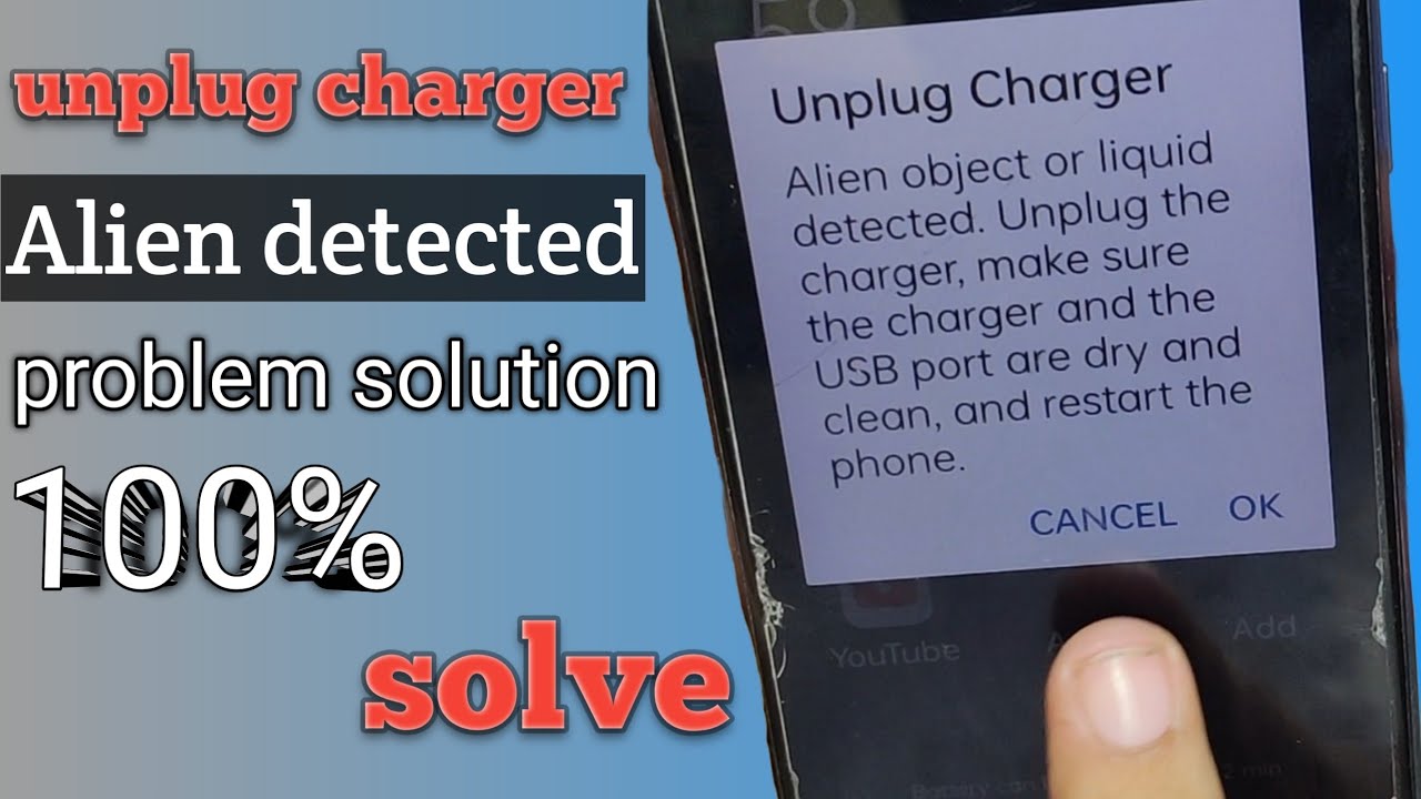 Unplug Charger Alien object or liquid detected problem OPPO A53 # ...