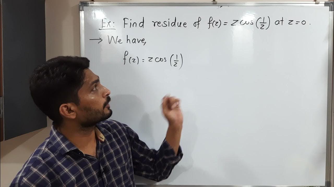 Basic Complex Analysis - Unit 3 - Lecture 16 - Finding residue of given ...