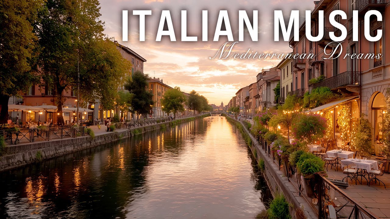 🎶 Italian Vibes & Golden Milan 🎶 3+ Hours Scenic Cityscapes, Cafés ...