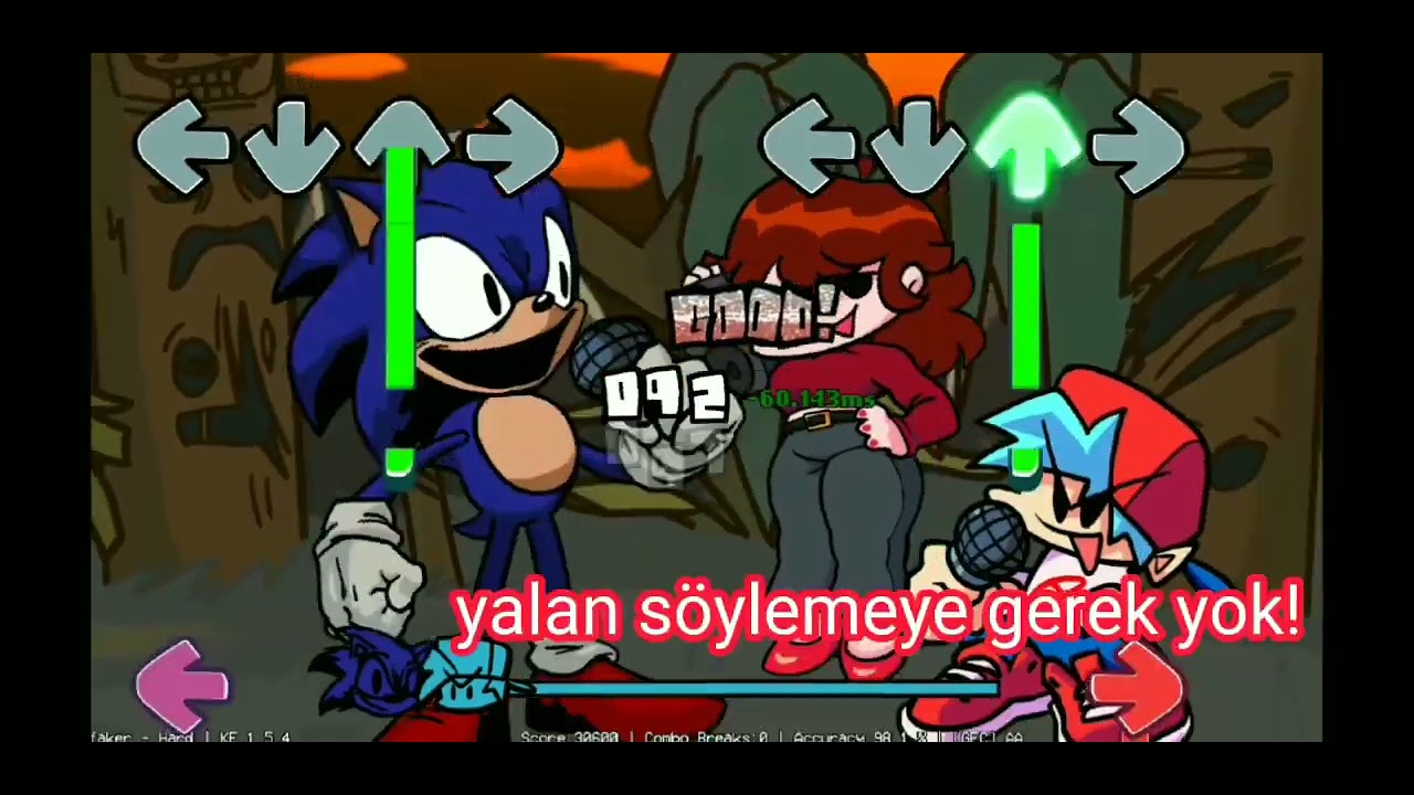 Faker ExE sonic (fnf) türkçe çevrili şarkı sözleri lyrics - YouTube