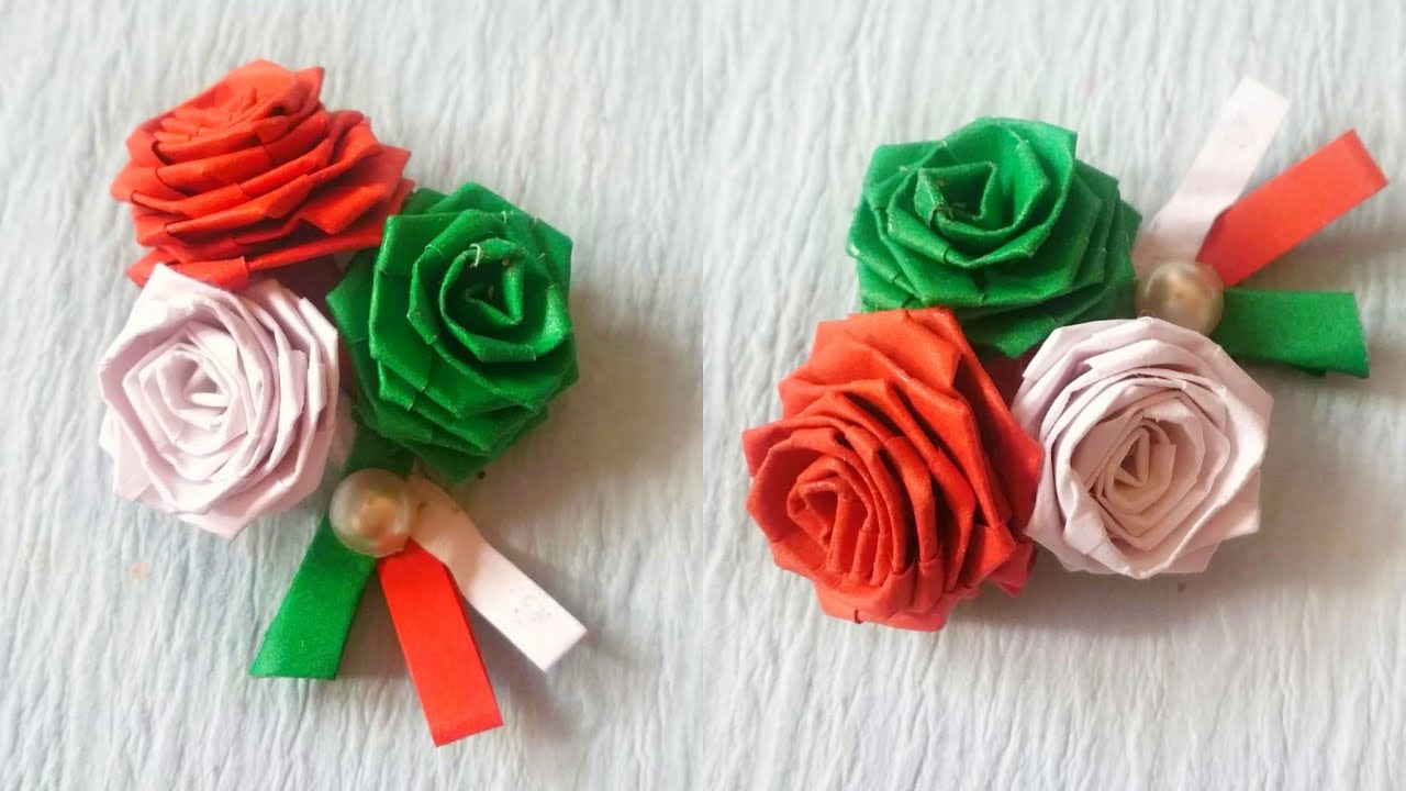 Tricolour badge | beautiful handmade tricolor brooch pin |republic day ...