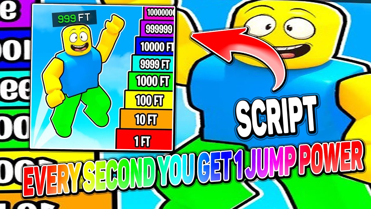 Every Second You Get 1 Jump Power script – (Auto Farm) - YouTube