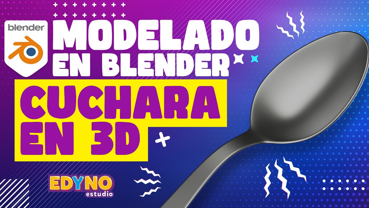 Como hacer una cuchara en Blender 3D, curso de modelado 3d en Blender ...