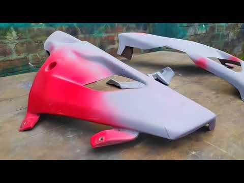 Yamaha R15's Side Panel Repair And Painting, Custom Paint Tutorial ...