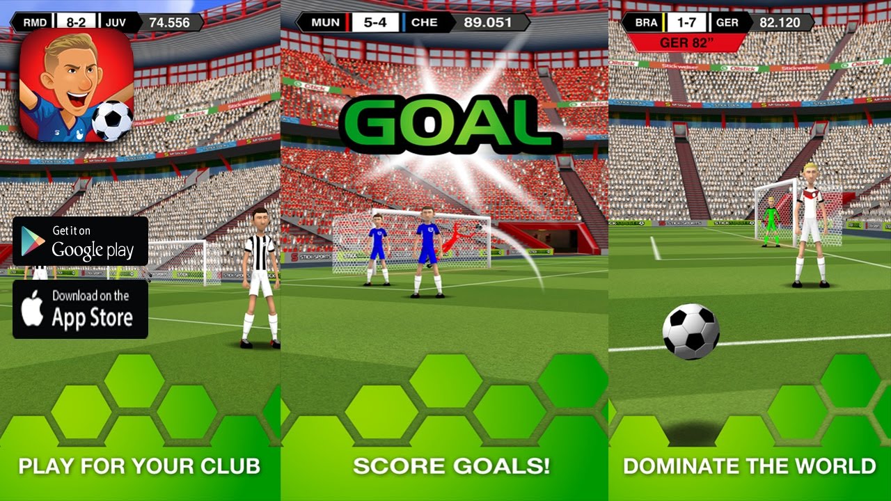 Stick Soccer 2 Gameplay Walkthrough HD (iOS, Android) - YouTube