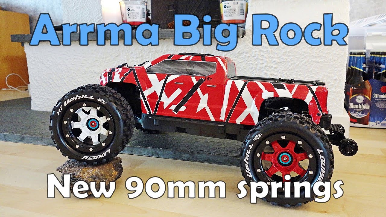 Arrma Big Rock new springs and wheels - YouTube