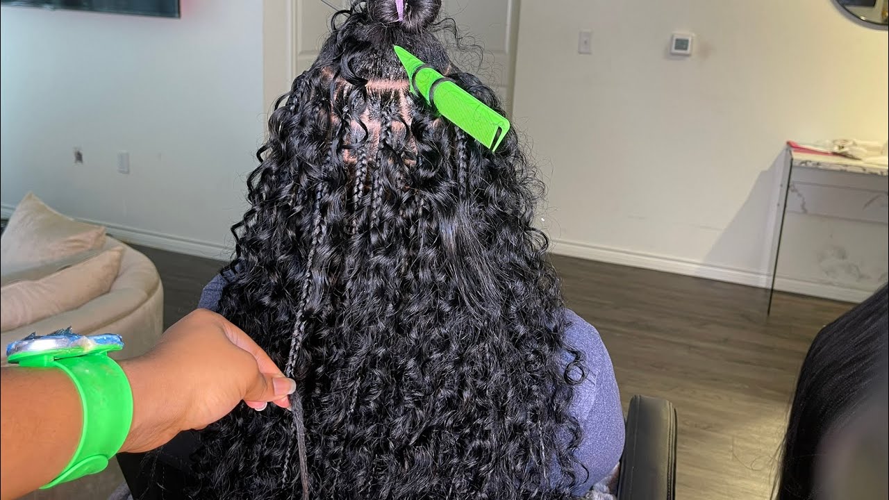 STEP-by -STEP VERY DETAILED BOHO knotless BRAIDS TUTORIAL/NO GLUE /Hair ...