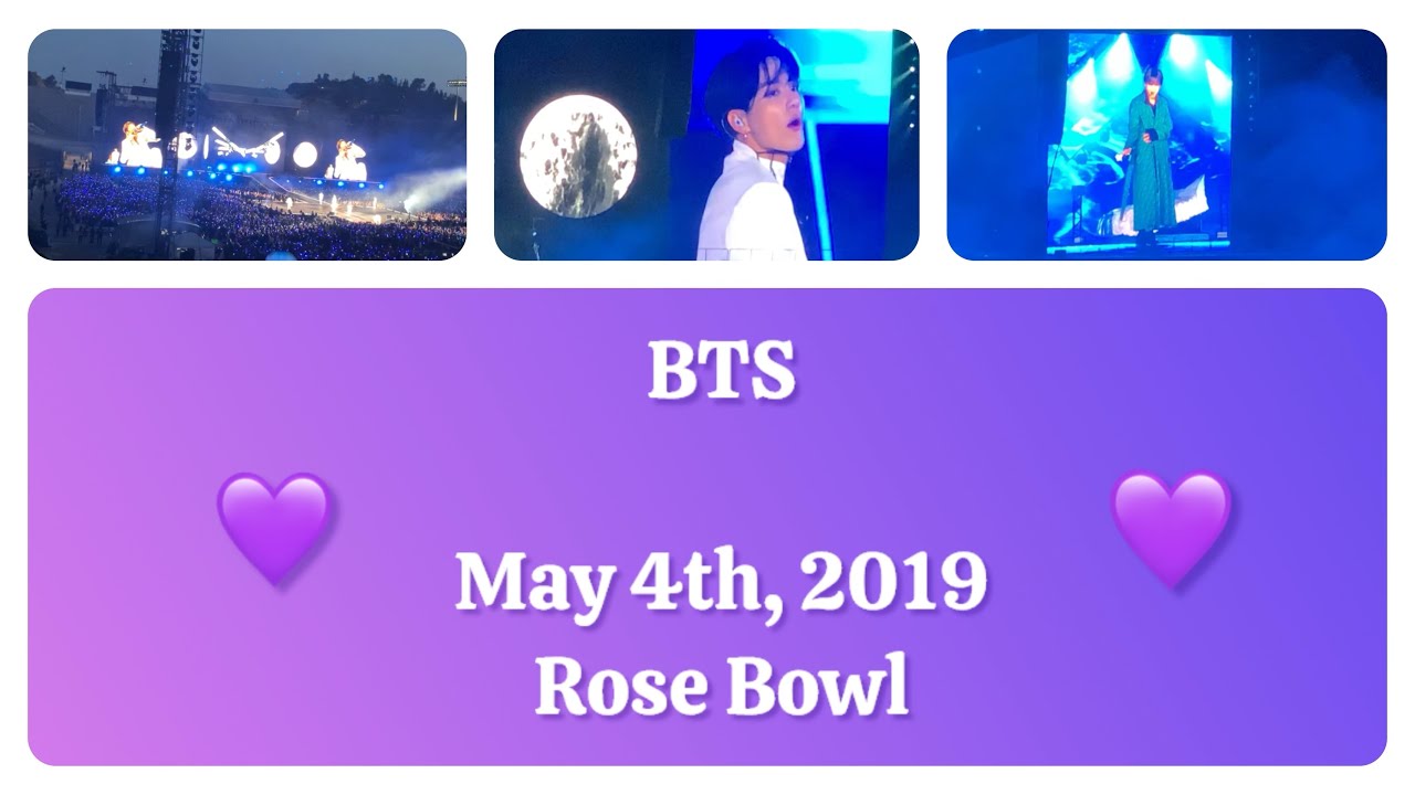 BTS! 2019 Rose Bowl stadium vlog - YouTube