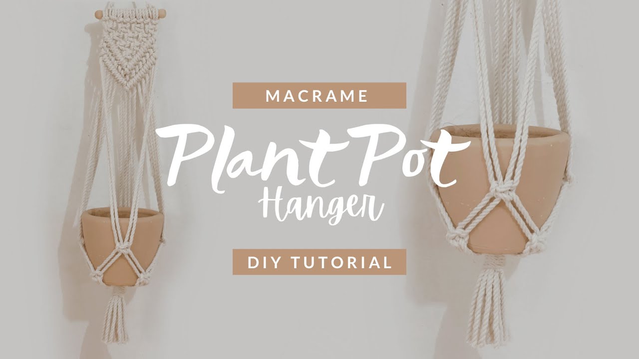 How to make Macrame Plant Hanger | Tutorial for Beginners (Video # 7 ...